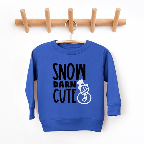 The Juniper Shop Snow Darn Cute Glitter Toddler Graphic Sweatshirt - 5/ ...
