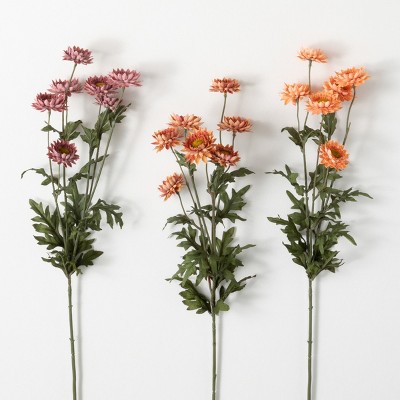 25.5"h Sullivans Fall Straw Flower Stem Trio; Multicolored : Target