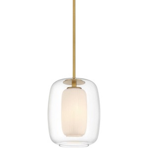 Possini Euro Design Possini Euro Forli 9" Wide Soft Gold and Glass Mini ...