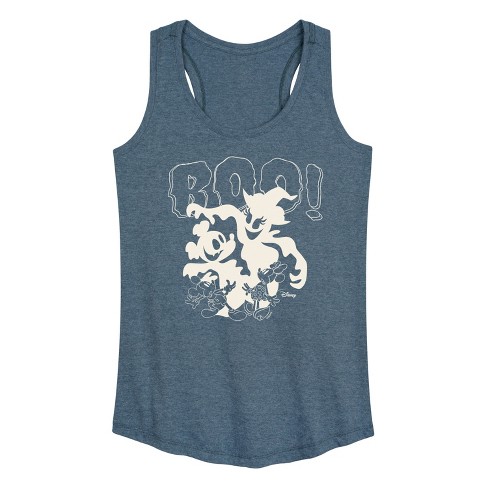Women's Disney Boo Graphic Racerback Tank - Heather Blue - Large : Target