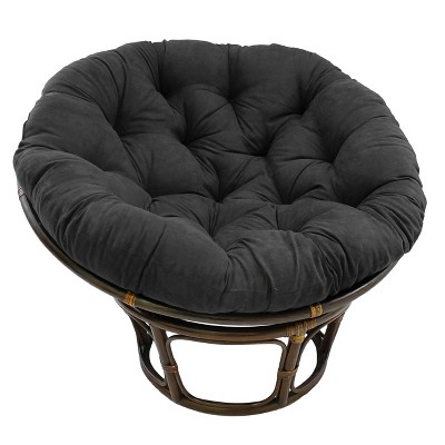 Blazing Needles 44-inch Solid Micro Suede Papasan Cushion (fits 42-inch ...