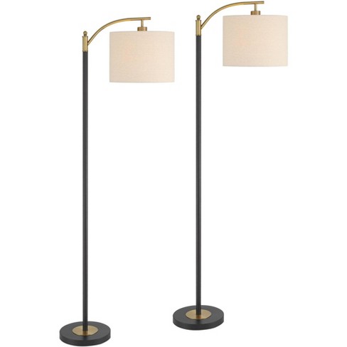 360 Lighting Rayna Mid Century Modern 61 1/2" Tall Standing Floor Lamps ...