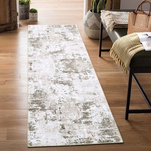 Modern Abstract Rug Machine Washable Printed Rug Soft Foldable Accent ...