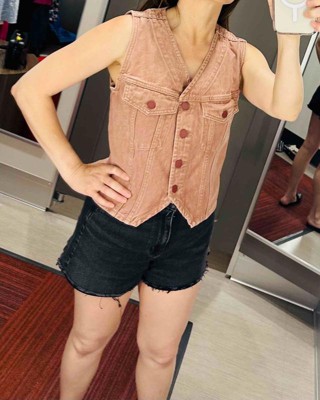 Women's V-neck Denim Vest - Universal Thread™ : Target