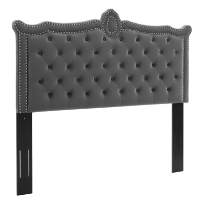 Sovereign Queen Diamond Tufted Performance Velvet Headboard - Modway ...