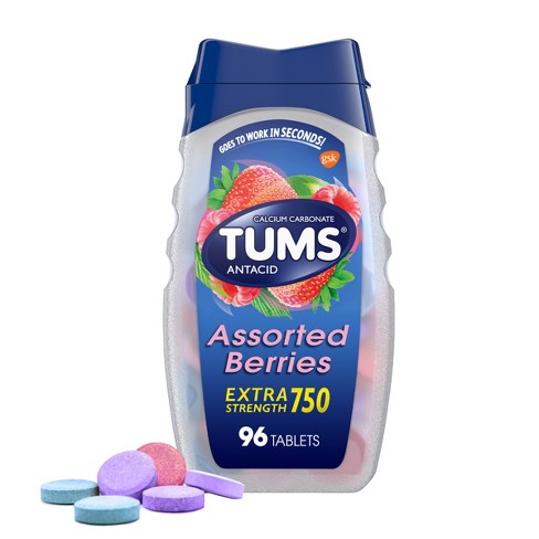 Tums Extra Strength Assorted Berries Antacid Chewable Tablets - 96ct ...