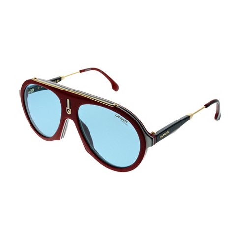 Carrera Flag 6k3 Ku Unisex Aviator Polarized Sunglasses Burgundy Gold ...