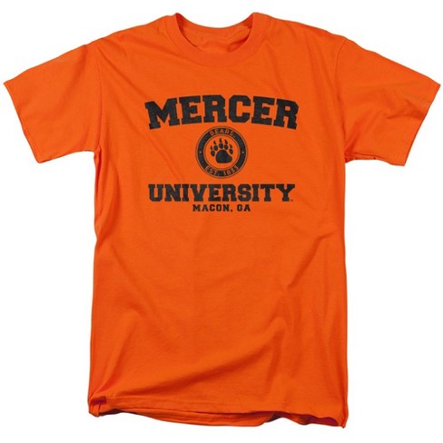 Campus Lab Mercer University Official Circle Logo Adult T-shirt, Orange ...