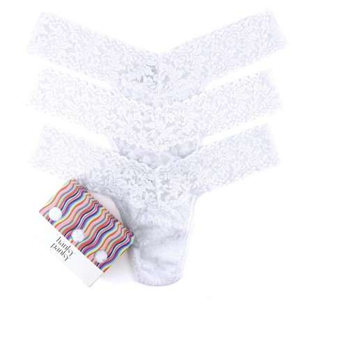 Hanky Panky Women's Signature Lace 3-pack Lowrise Thongs - One Size ...
