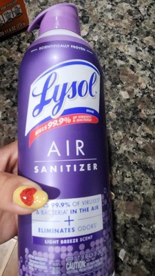 Lysol Air Sanitizing Spray - Light Breeze - 10oz : Target