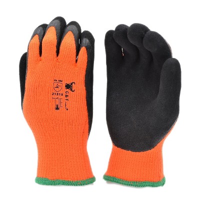 G & F Products Latex Coated Cold Resistant Acrylic Gloves Large A1 Cut ...