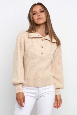 Petal And Pup Women's Morley Knit Sweater - Beige 8 : Target
