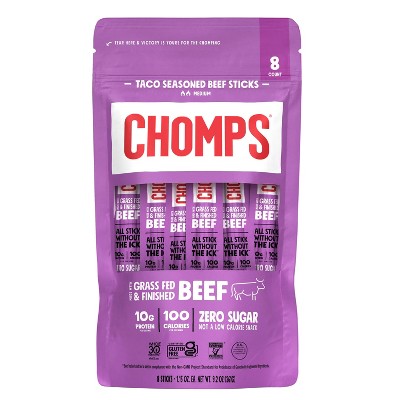 Chomps Chomplings Original Beef Mini Sticks - 7oz/14ct : Target