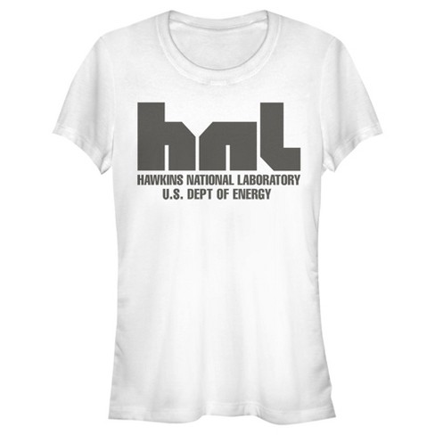 Juniors Womens Stranger Things Hawkins National Lab Logo T-shirt : Target