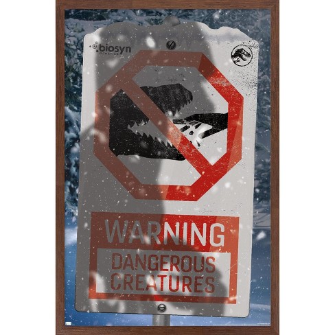 Trends International Jurassic World: Dominion - Warning Sign Logo ...
