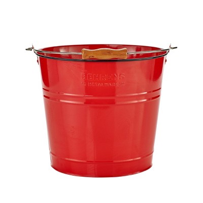 Behrens Rectangular Galvanized Steel Bucket Red : Target