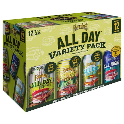 Founders Brewing All Day Variety Pack - 12pk/12 Fl Oz Cans : Target