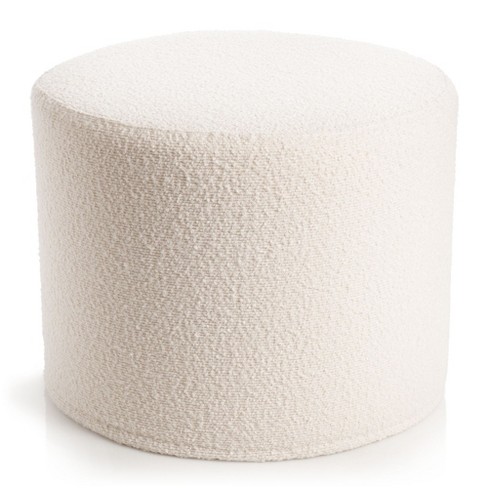 Zicoto - Beautiful Boucle Pouf Ottoman And Foot Rest - Elevate Your ...