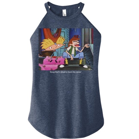 Women's - Hey Arnold! - Stoop Kid Graphic High Neck Tank : Target