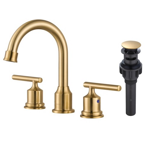 Wowow 8 In. Widespread Double-handle Bathroom Faucet In Gold : Target