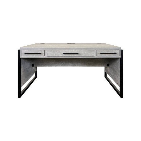 Mason Modern Wood Laminate Office Desk Gray - Martin Furniture : Target