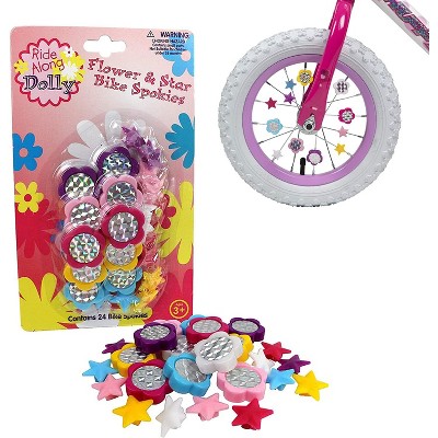 Ride Along Dolly Bike Wheel Spokies Flower And Star Spoke Attachments ...