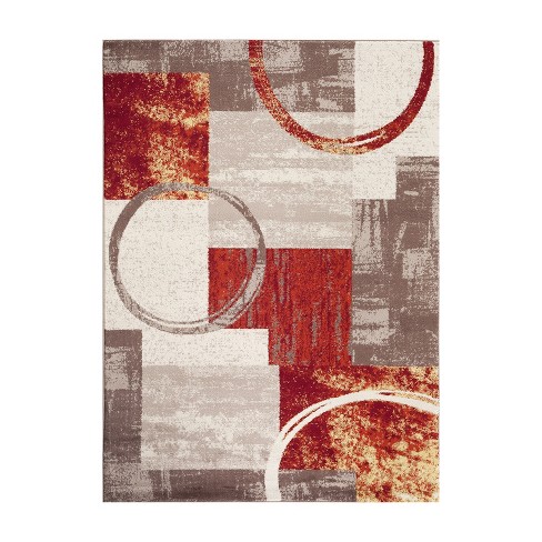 World Rug Gallery Abstract Circle Multi 7'10"x10'2" Area Rug : Target