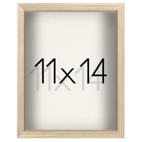 Americanflat Shadow Box Frame Oak 11x14 Inches - 1.5" Deep Box Frame ...