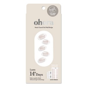 Ohora Gel Nail Art Design Line - Satin French - 30ct : Target