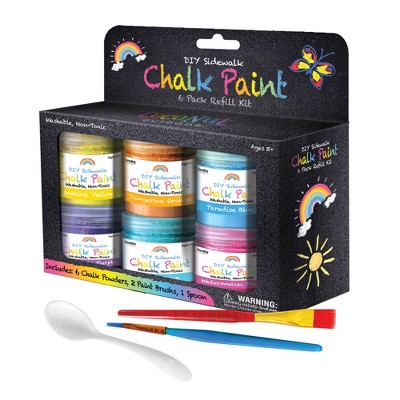 Coconut Outdoor Diy Sidewalk Chalk Paint 6pk Refill : Target