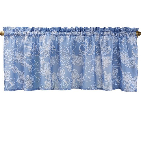The Lakeside Collection Blue Floral Bath Collection - Valance : Target