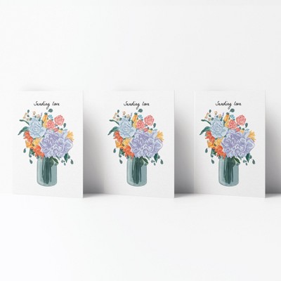 Love/friendship Greeting Card Pack (3ct) "sending Love" By Ramus & Co ...