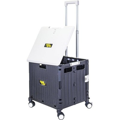Dbest Products Quik Cart Swing Lid Four Swivel Wheeled Rolling Crate ...