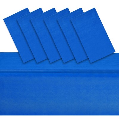 Blue Panda 6 Pack Plastic Royal Blue Tablecloth For Parties ...