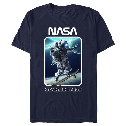 Men's Nasa Give Me Space Skater Astronaut T-shirt - Navy Blue - Large ...
