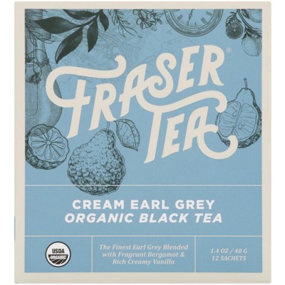 Fraser Tea Tea Cream Early Grey Black - Pack Of 6 - 1.4 Oz : Target