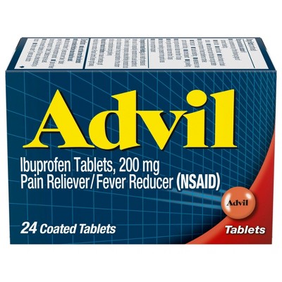 Advil Pain Reliever/fever Reducer Tablets - Ibuprofen (nsaid) - 24ct ...