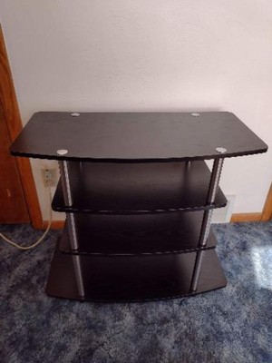 Designs2go No Tools Highboy 4 Tier Tv Stand For Tvs Up To 32" White ...