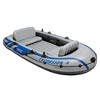 Intex Excursion 4 Inflatable 4 Person Fishing Boat Raft Set with Motor ...