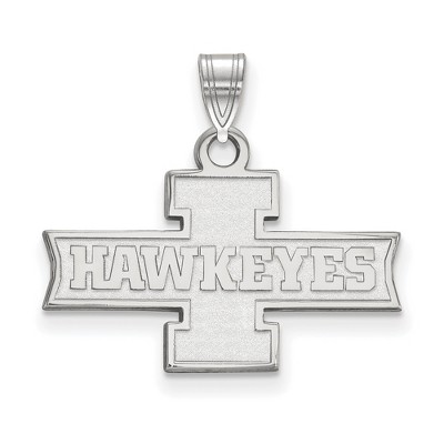 Black Bow Jewelry Sterling Silver Iowa Hawkeyes Ncaa Small Pendant : Target