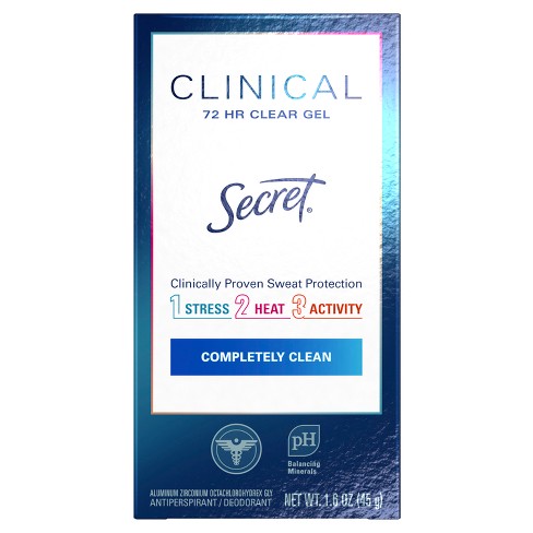Secret Clinical Strength Antiperspirant & Deodorant Clear Gel ...