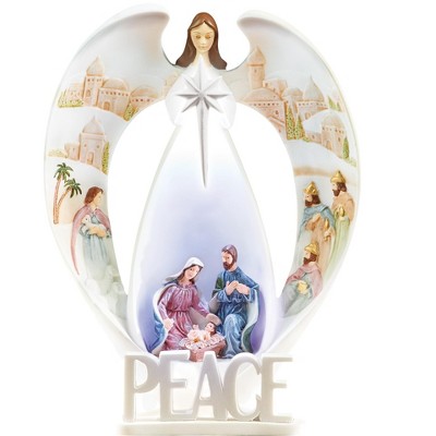 Northlight Led Lighted Nativity Scene In Stable Acrylic Christmas ...