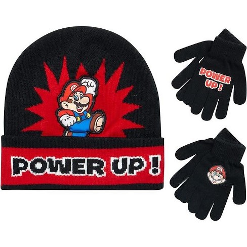 Super Mario Bros. Winter Hat 2 Pair Gloves Set, Boys) : Target