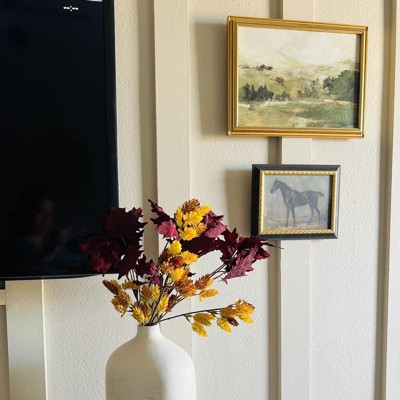 8" X 10" Stallion On Canvas Board With Ant Frame Gold/light Brown ...