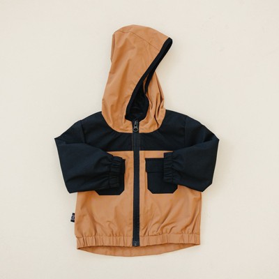 Kids Sonny Long Sleeve Hooded Rain Jacket Windbreaker Brown 3t - Olive ...
