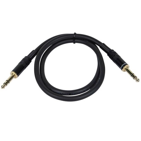 Monoprice Premier Series 1/4 Inch (trs) Male To Male Cable Cord - 3 ...