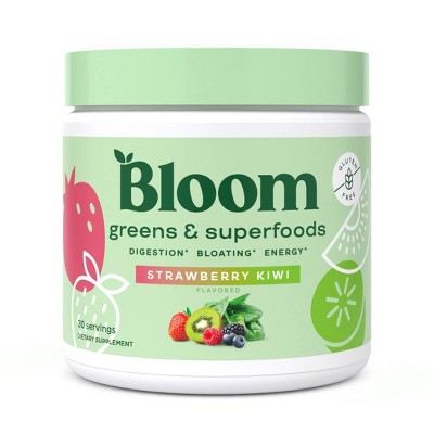 Bloom Nutrition Greens And Superfoods Powder - Strawberry Kiwi - 30 Ct ...