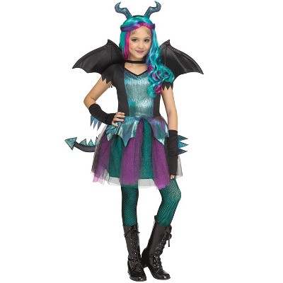 Fun World Dark Dragon Girls' Costume : Target