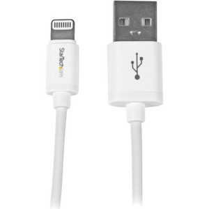 StarTech 3ft White Apple 8-pin Lightning Connector to USB Cable : Target