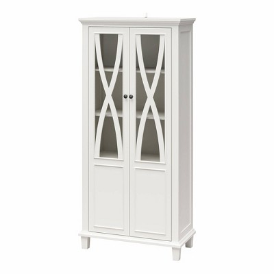 Killybrooke 2 Door Glass Cabinet Black - Threshold™ Designed With ...